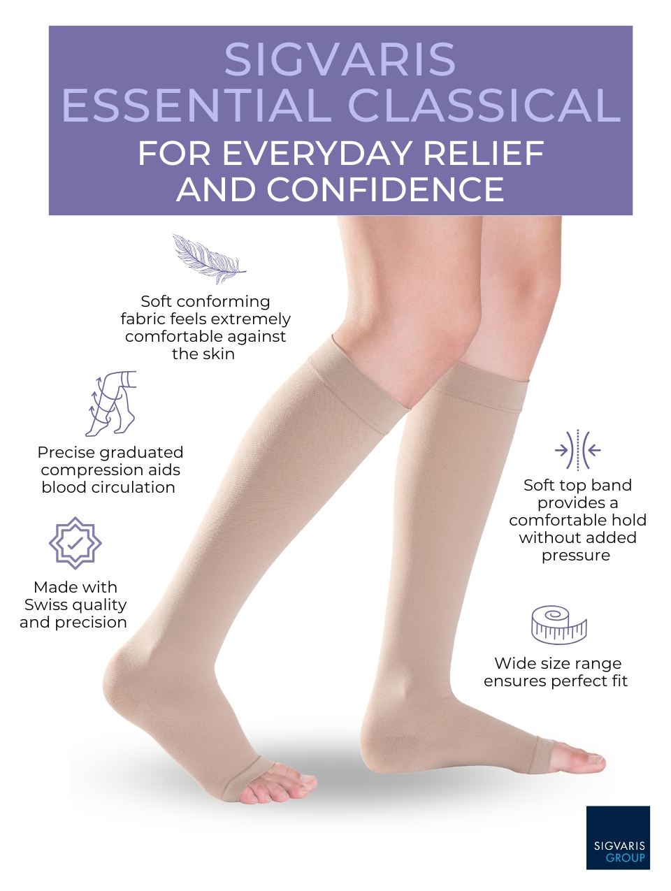Class 2 Dynaven Medical Compression Knee - NovoMed