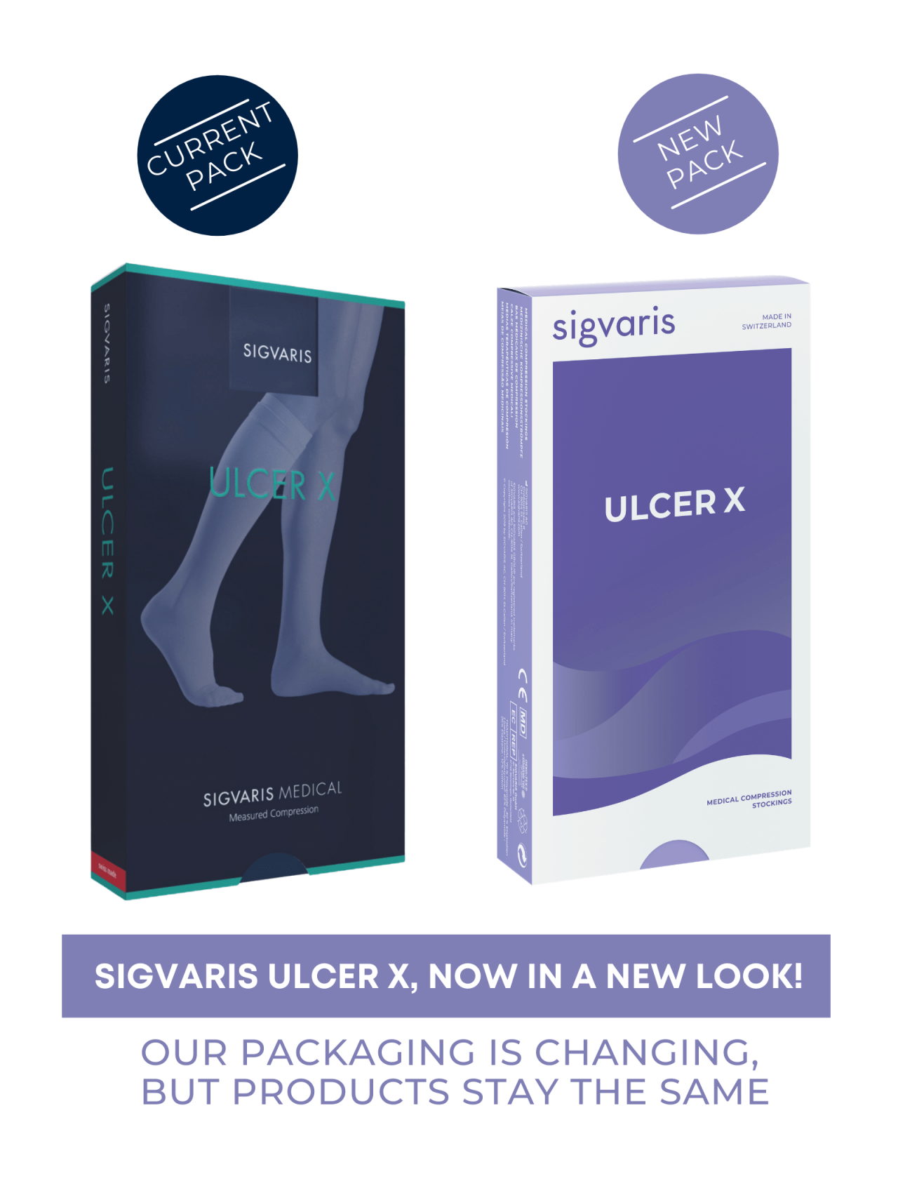 Sigvaris Ulcer Compression for Below Knee Length - Novomedshop