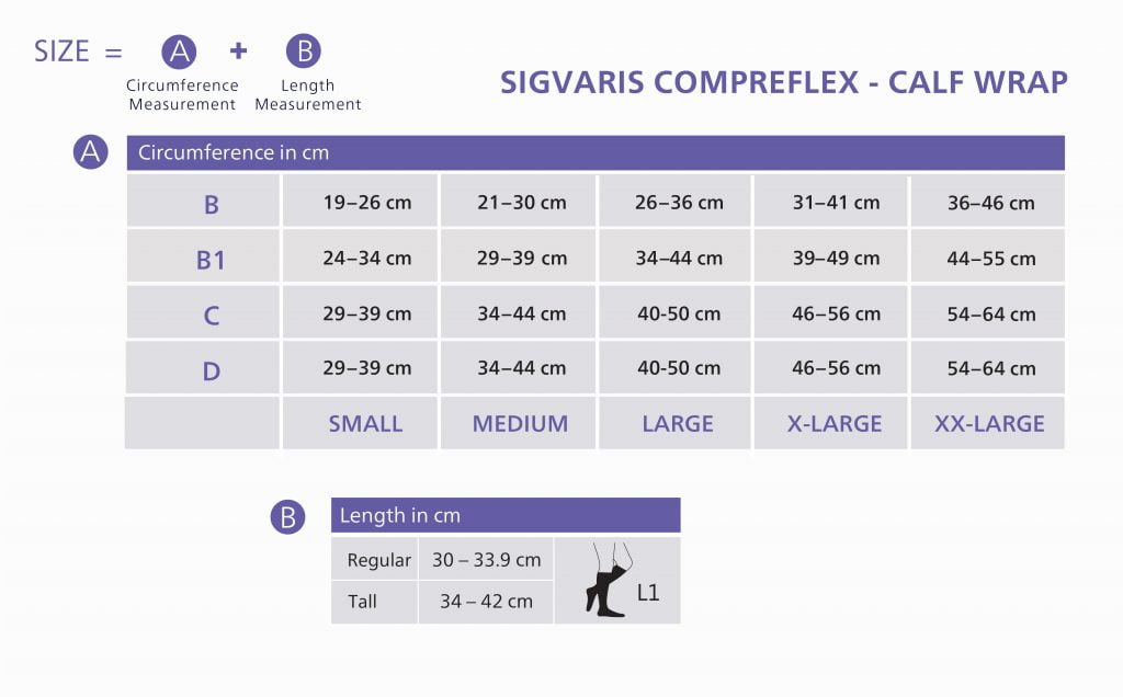 Sigvaris Compreflex Adjustable Calf Wrap Compression - Novomedshop