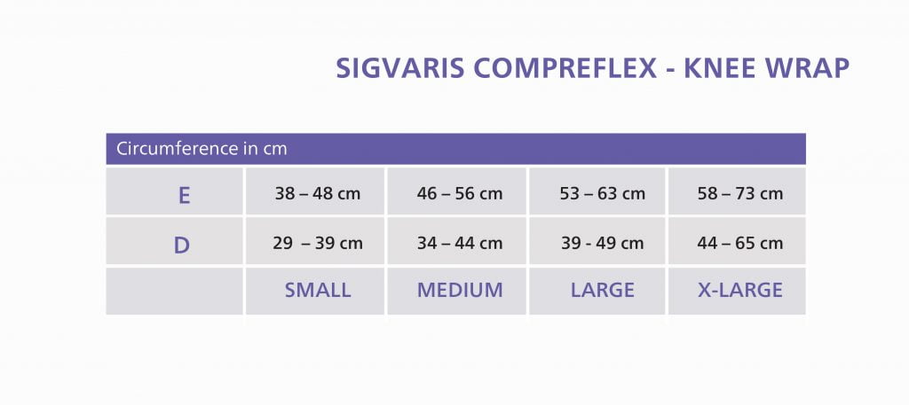 Sigvaris Compreflex Adjustable Knee Wrap Compression | NovoMed