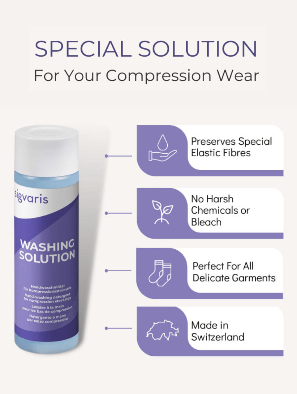 Sigvaris Washing Solution: Compression Stockings | NovoMed